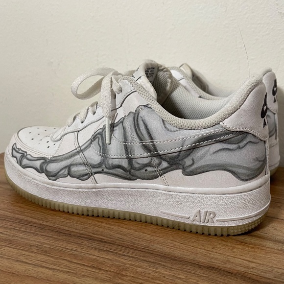 Nike | Shoes | Nike Af Air Force 1 Low Limited Edition 218 Skeleton Qs ...